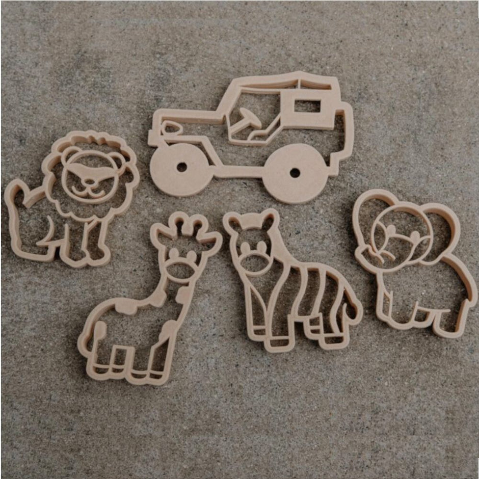 Buy Cookie Cutter / Play Dough Cutter Set - Safari (set of 5) Online