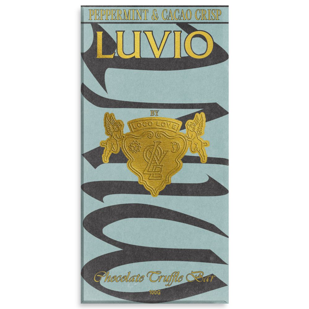 Loco Love Luvio Peppermint & Cacao Crisp Vegan Chocolate - 90g