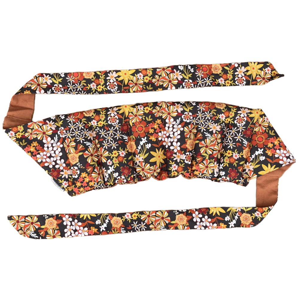 Buy Wheatbags Love Wrap Around Heat Pack - Groovy Flowers Black Online