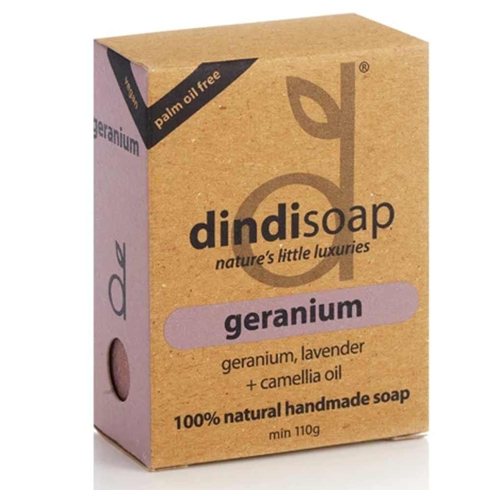 Buy Dindi Naturals Boxed Soap Bar 110g - Geranium Online
