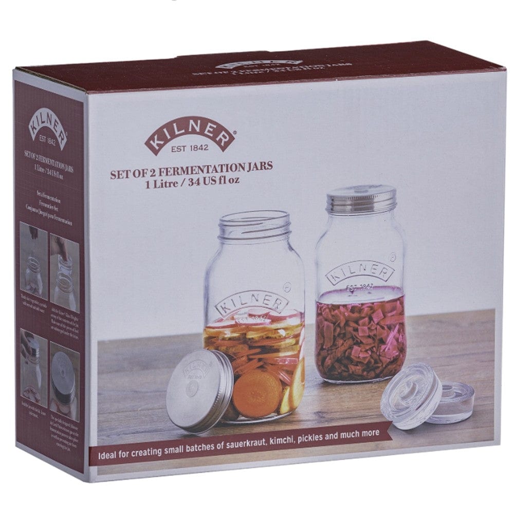 Buy Kilner Fermentation Jar 1L Set of 2 Online