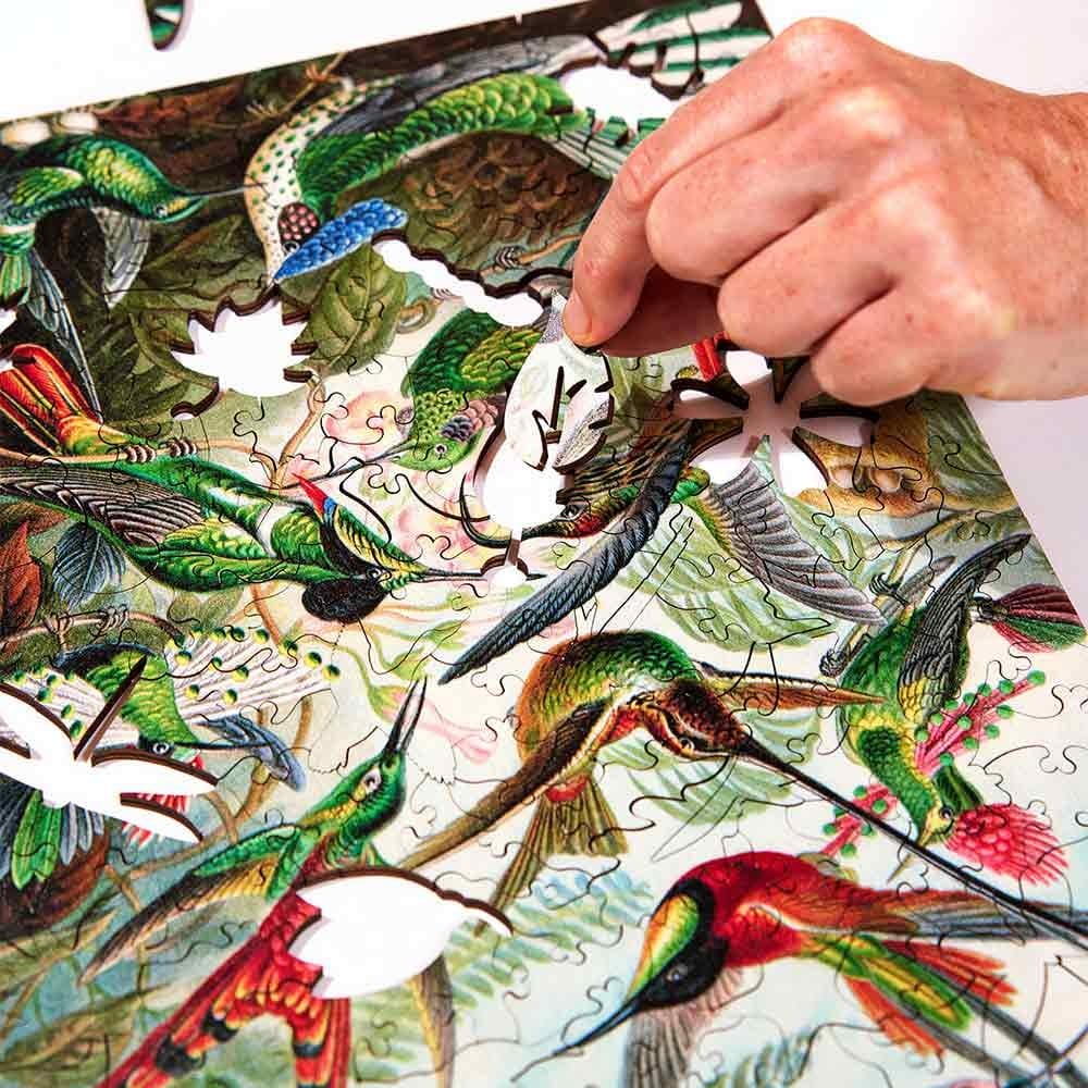 Twigg Puzzle Wooden Jigsaw Puzzle 228 Pieces - Hummingbirds